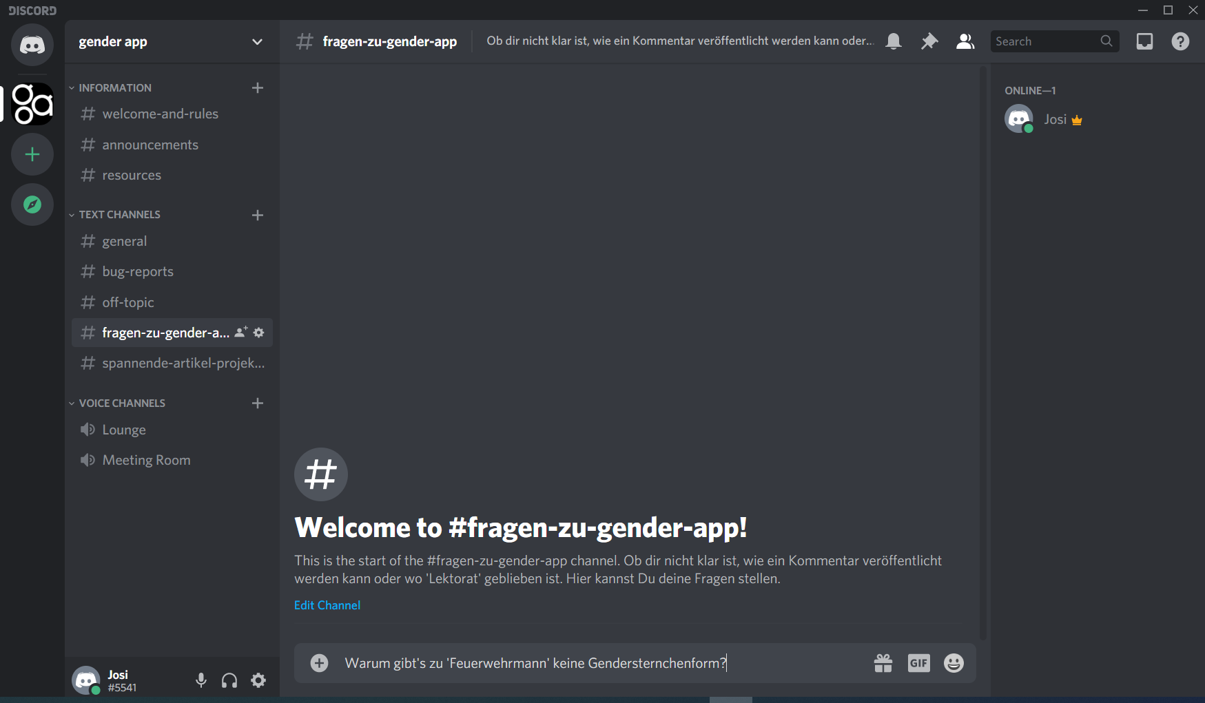 Handbuch · gender app